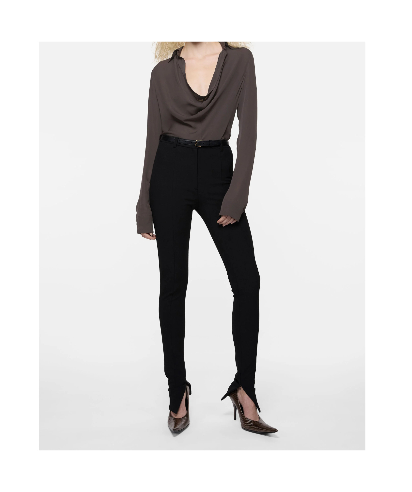 ACNE STUDIOS Acne Studios Draped Cowl Neck Blouse